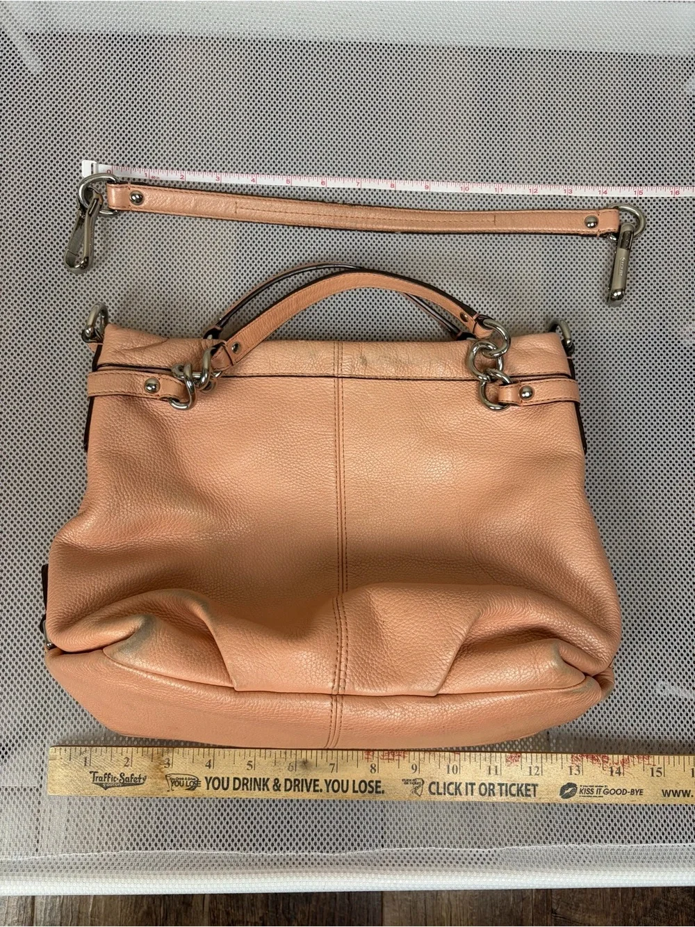 Coach | Bags | Coach Brooke Hobo Coral Pink Pebbled Leather Shoulder ...